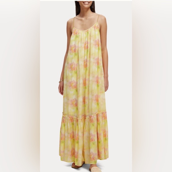 Scotch & Soda | Dresses | Scotch Sodatiered Strap Maxi Dress Multi Tie ...